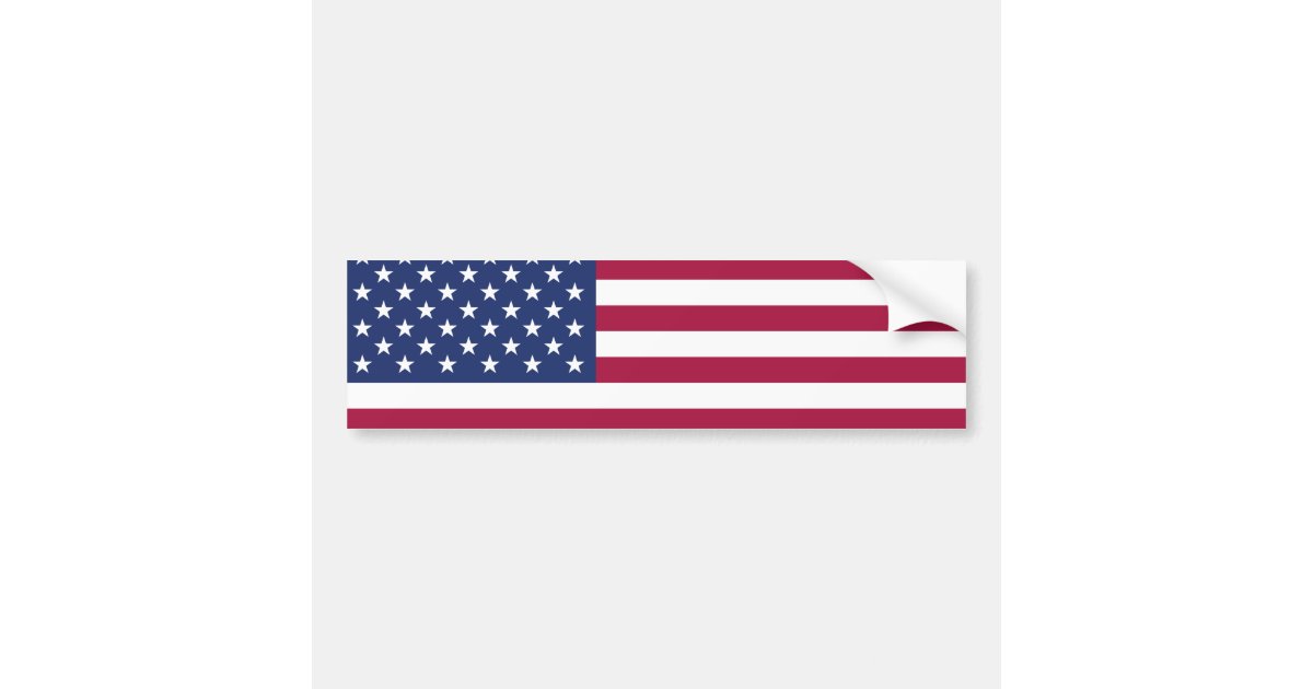 American Flag Bumper Sticker | Zazzle