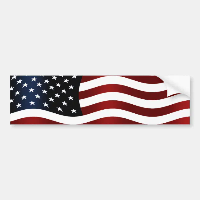 American Flag Bumper Sticker | Zazzle