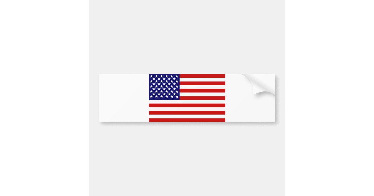 American flag bumper sticker | Zazzle