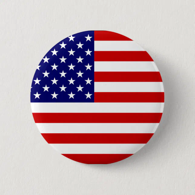 American flag button | Zazzle