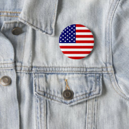 American flag button | Zazzle