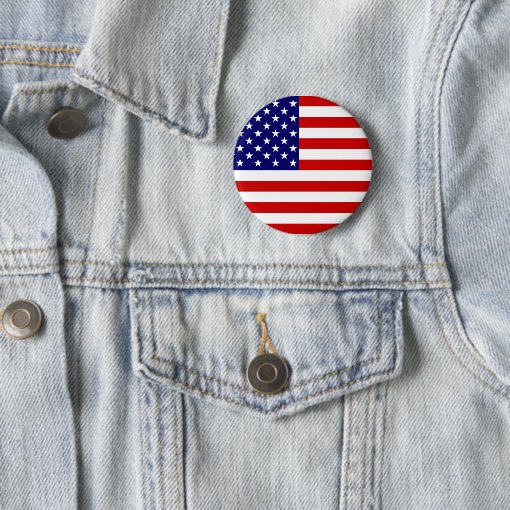 American flag button | Zazzle