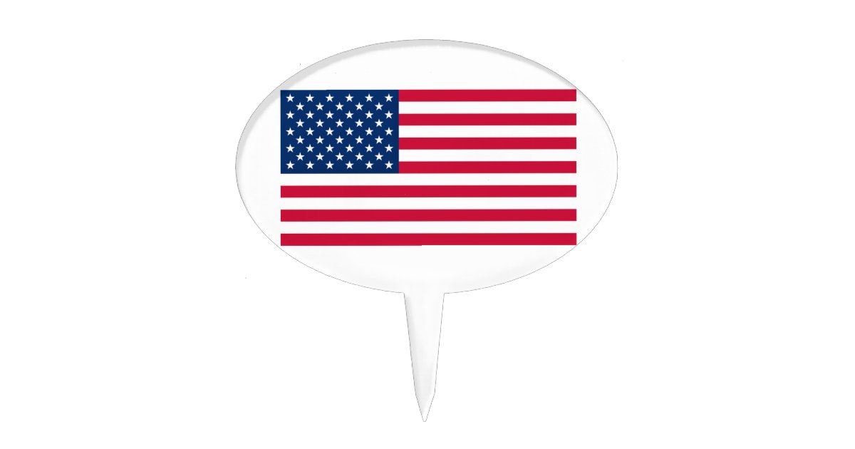 American Flag Cake Topper | Zazzle