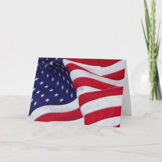 American Flag Card | Zazzle
