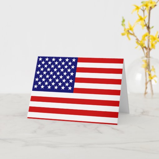 American flag card | Zazzle