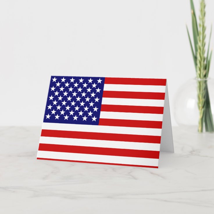 American flag card | Zazzle
