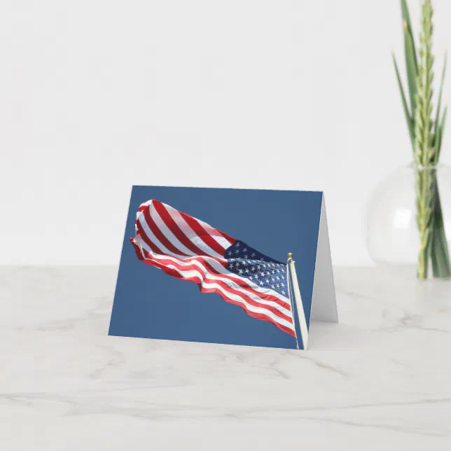 American Flag Card | Zazzle