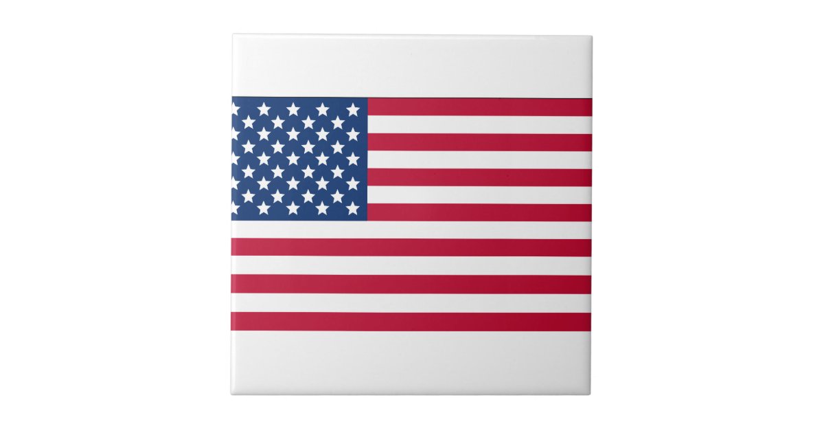 American Flag Ceramic Tile | Zazzle