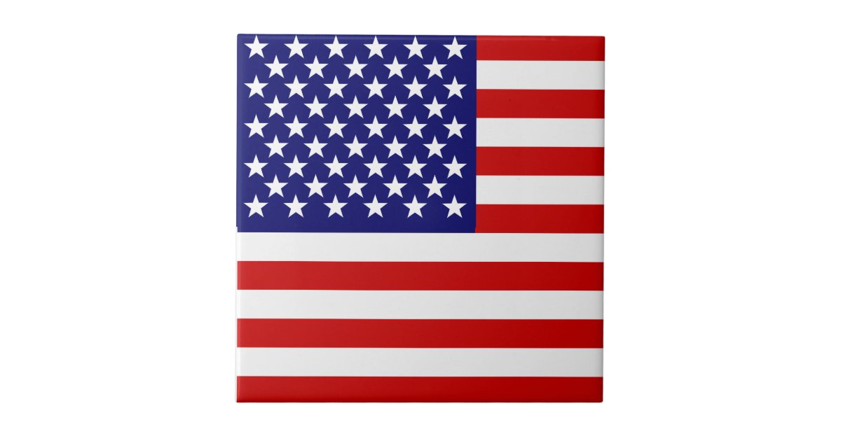 American flag ceramic tile | Zazzle