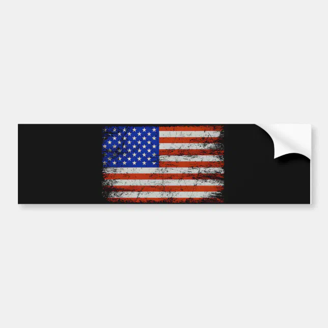 American Flag classic Bumper Sticker | Zazzle