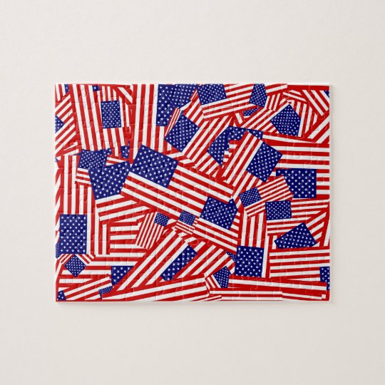 American Flag Collage Jigsaw Puzzle | Zazzle.com