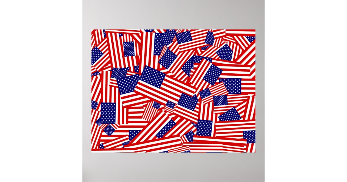 American Flag Collage Poster | Zazzle