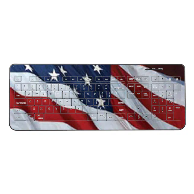 American Flag Computer Keyboard | Zazzle