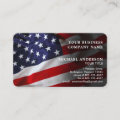 American Flag Corporate Modern Patriotic QR Code Business Card | Zazzle