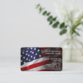 American Flag Corporate Modern Patriotic QR Code Business Card | Zazzle