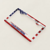 American Flag customizable License Plate Frame | Zazzle