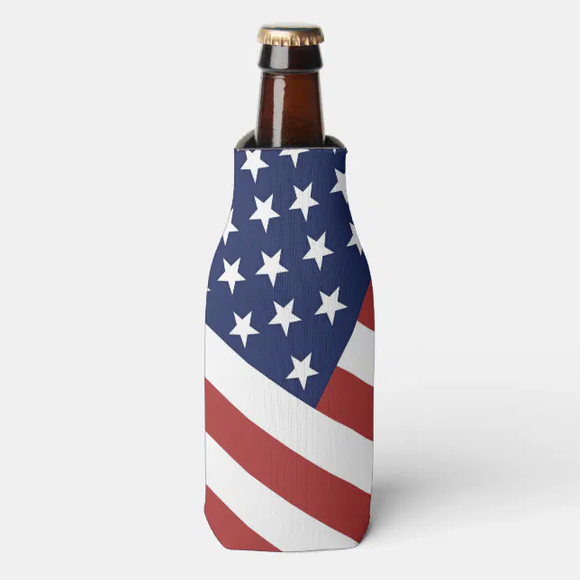 American Flag Design. Bottle Cooler | Zazzle