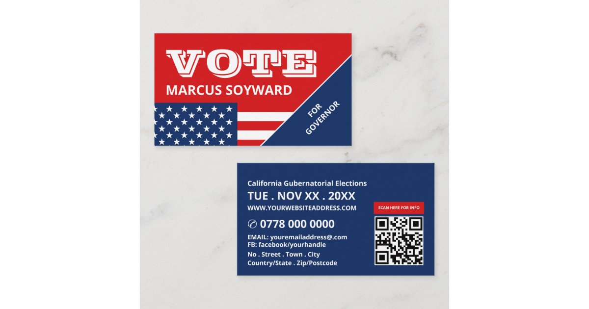 American Flag Design, Political Campaigner Business Card | Zazzle American Flag Design, Political Campaigner Business Card | Zazzle