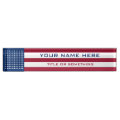 American Flag Desk Name Plate | Zazzle