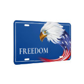 American Flag Eagle License Plate | Zazzle