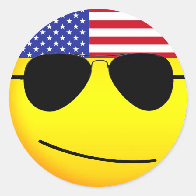 American Flag Emoji Stickers | Zazzle