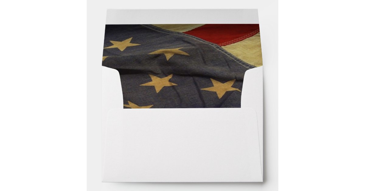 American Flag Envelope | Zazzle