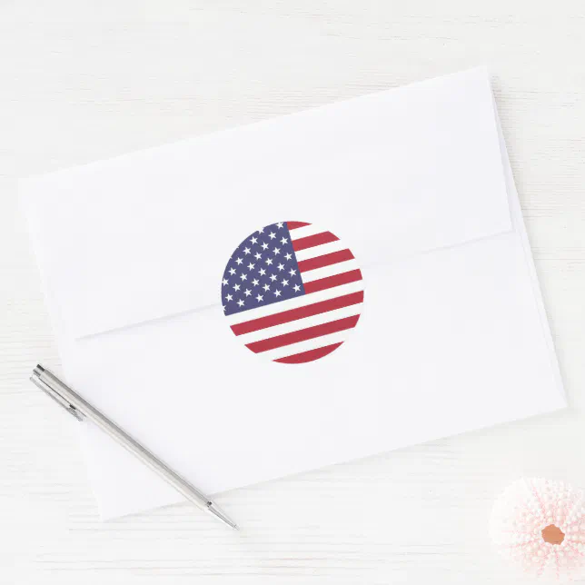 American Flag Envelope Seal | Zazzle