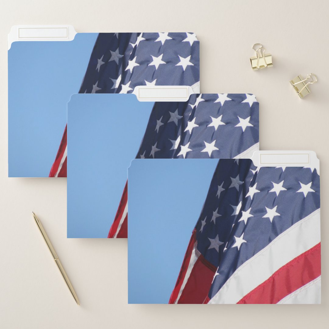 American Flag File Folder | Zazzle