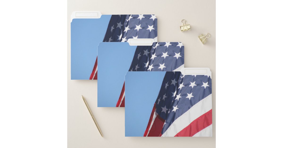 American Flag File Folder | Zazzle