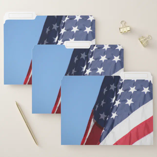 American Flag File Folder | Zazzle