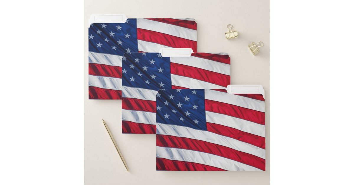 American Flag File Folder | Zazzle