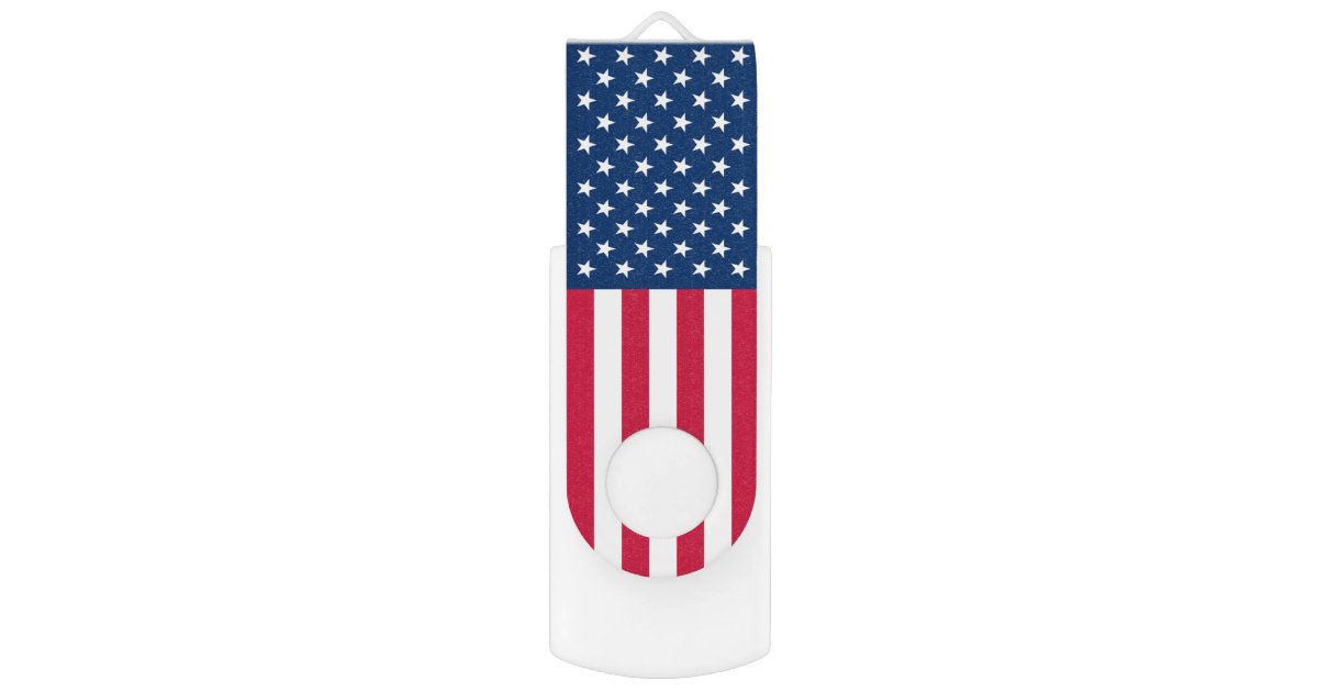American Flag Flash Drive Patriotic Gift | Zazzle
