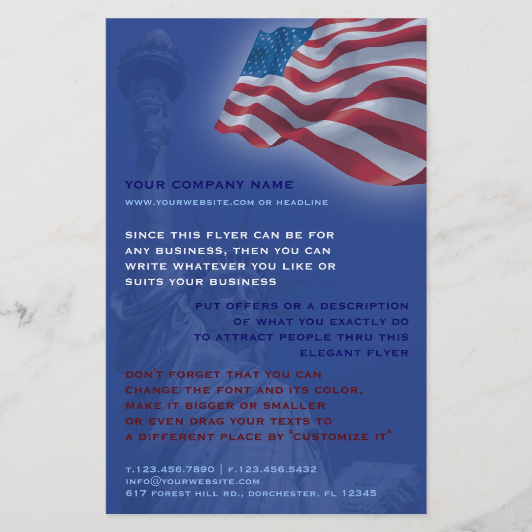 American Flag Flyer | Zazzle