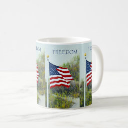 American Flag Freedom Coffee Mug | Zazzle