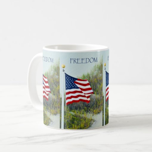 American Flag Freedom Coffee Mug | Zazzle