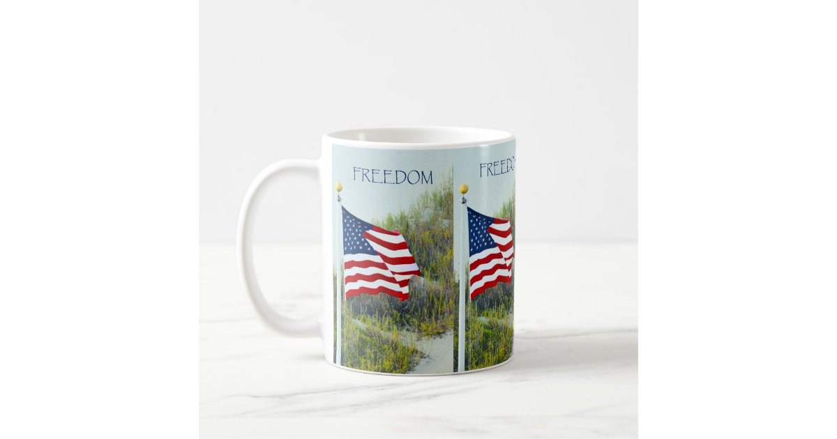 American Flag Freedom Coffee Mug | Zazzle