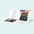 American Flag Funeral Program Template for Service Flyer | Zazzle