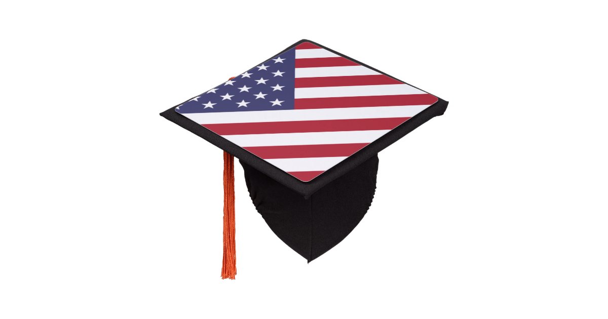 American flag graduation cap topper | Zazzle