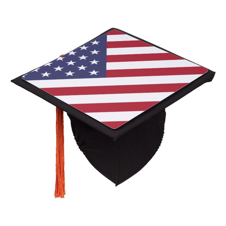 American flag graduation cap topper | Zazzle