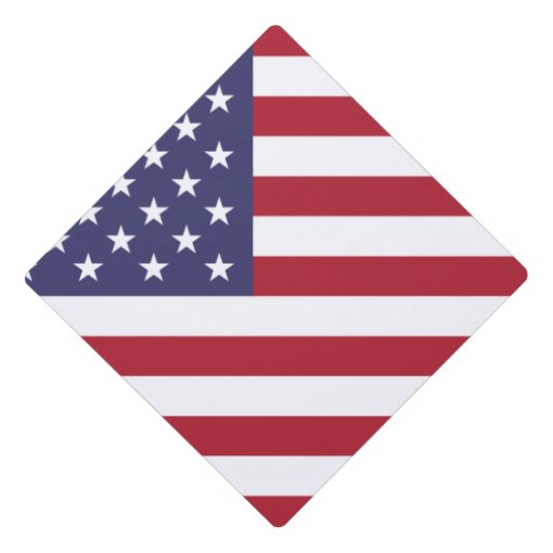 American flag graduation cap topper | Zazzle