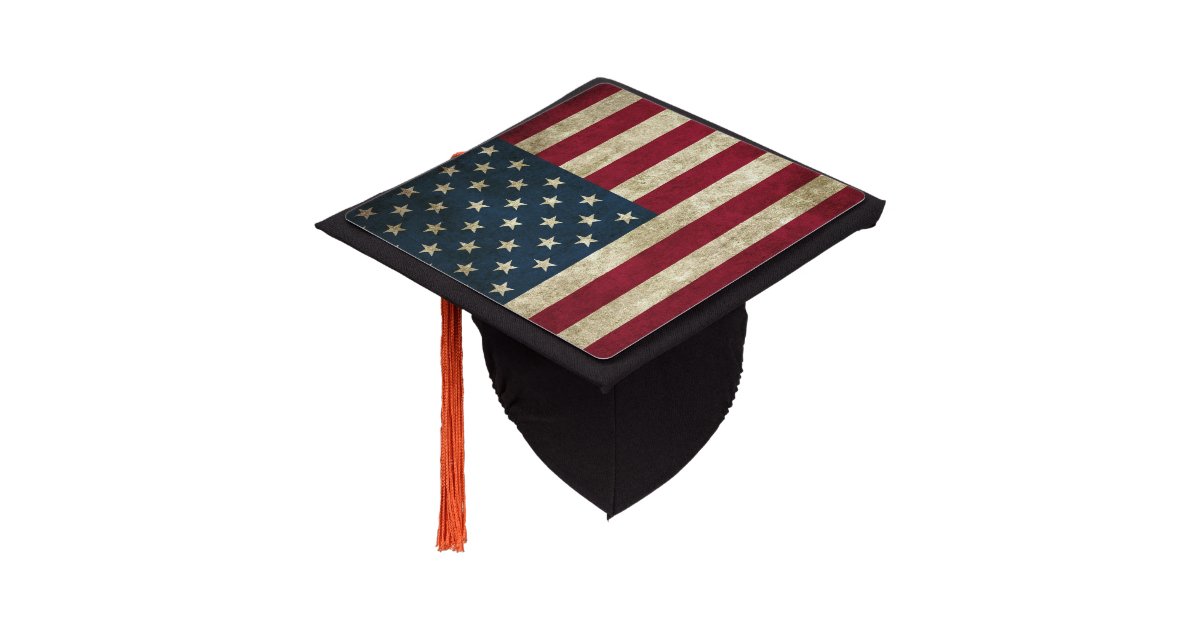 American Flag Graduation Cap Topper | Zazzle