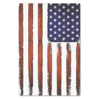 American Flag Grunge Edition Tissue Paper | Zazzle