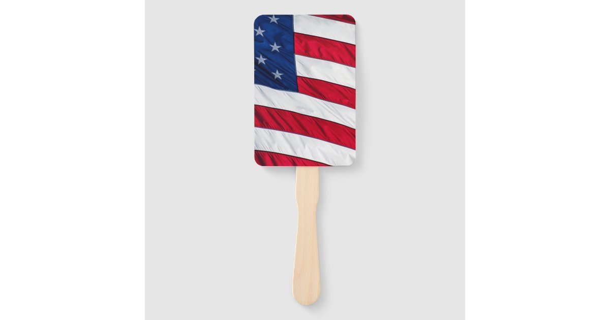 American Flag Hand Fan | Zazzle