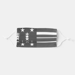 American Flag in B&W Cloth Face Mask Cover | Zazzle