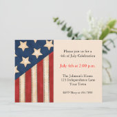 American Flag Invitation | Zazzle
