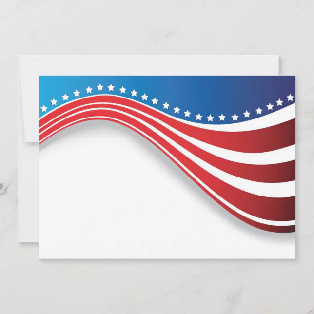 American flag invitations | Zazzle