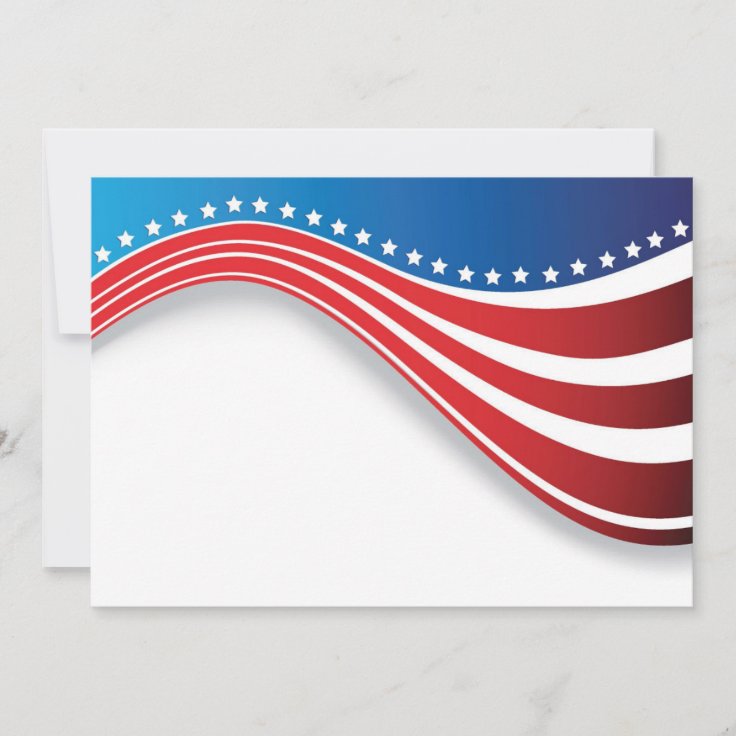 American flag invitations | Zazzle