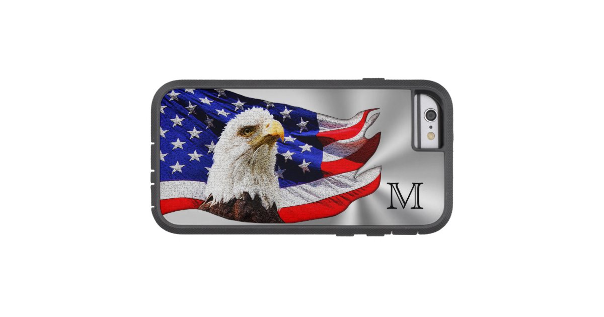 American Flag iPhone Cases Monogrammed | Zazzle