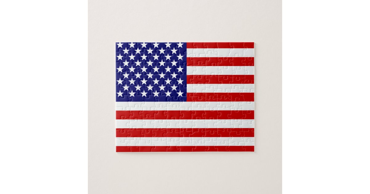 American flag jigsaw puzzle | Zazzle