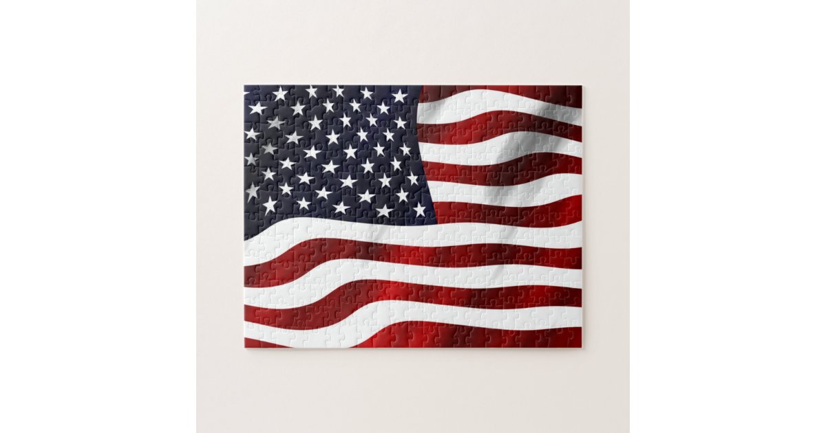 American Flag Jigsaw Puzzle | Zazzle